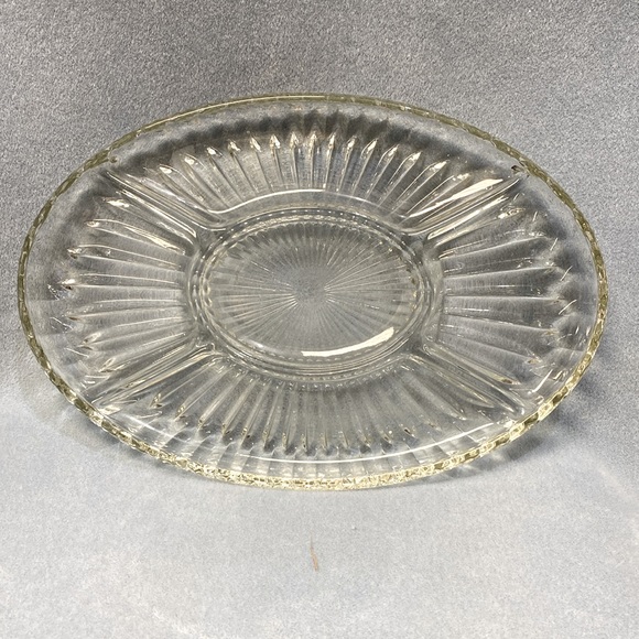 Broadway Glass Co | Dining | Vintage Broadway Glass Co Cut Glass Oval ...